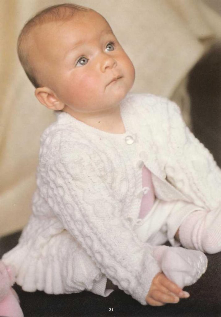 Patons Little Angels Baby Cardigan Free Knit Pattern Booklet - Free ...