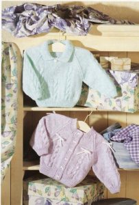 Patons baby knitting pattern for a sweater and cardigan - Free Baby ...