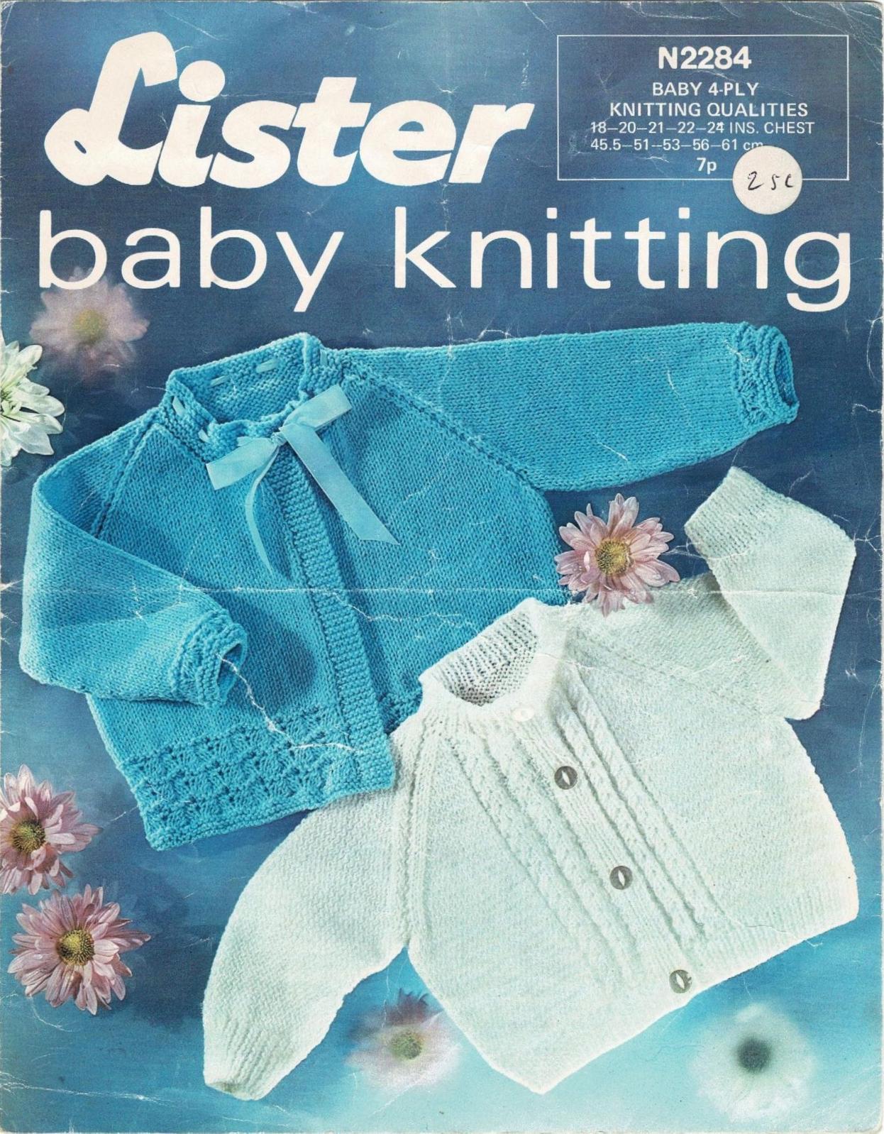 2 Vintage Baby Cardigan Free Knitting Patterns in 4-Ply - Free Baby ...